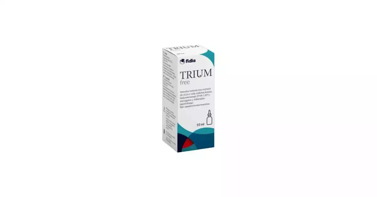 TRIUM Free 10ml Nawilżające Krople Oczne | tramco24